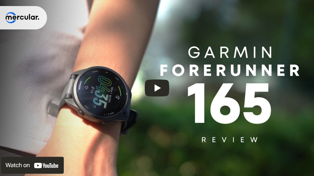 นาฬิกา Garmin Forerunner 165 สมาร์ทวอทช์ ดีไซน์แบบสายนักวิ่ง